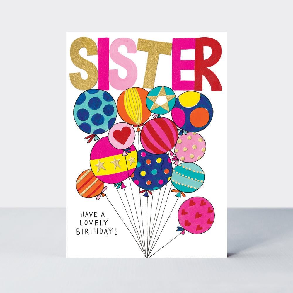 Headliners - Sister Lovely Birthday/Balloons Card – Rachel Ellen Designs