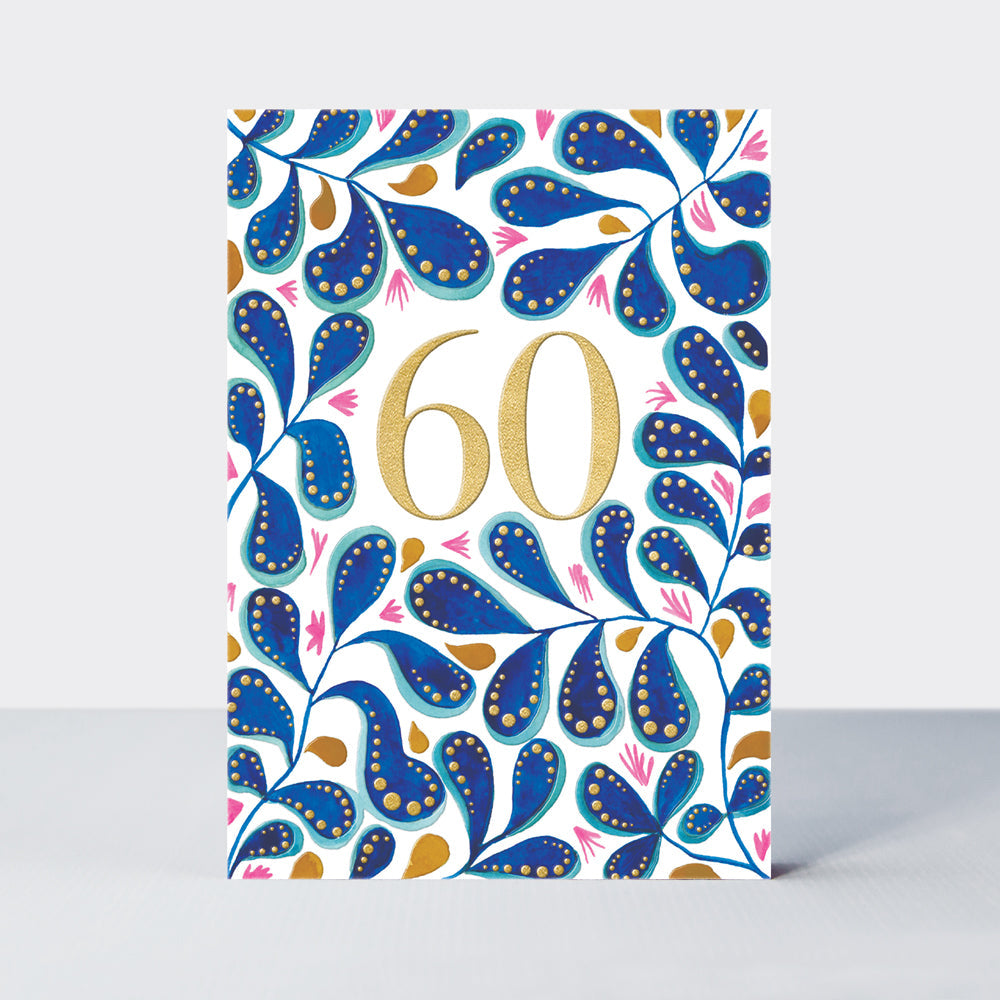 Saffron - Age 60 Birthday Card – Rachel Ellen Designs